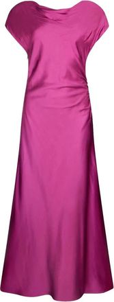 Liu Jo Femme, Robes, Violet, Taille: 40 FR Abito lungo in raso Wa5393T5973