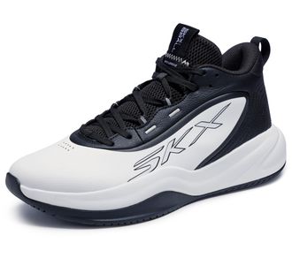 Skechers Herren Basketball Pure Klutch Sneaker, Wei&szlig;/Schwarz, 45.5 EU