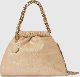 Stella McCartney Falabella Mini Drawstring Crossbody Bag, Woman, Gold