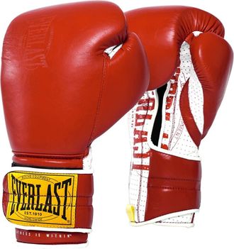 Everlast Unisex 1910 Boxing Handschuhe Kampfhandschuhe Rot 16oz