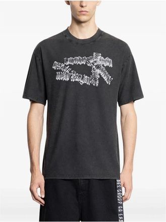 44 Label Group Homme, Tops, Noir, Taille: M T-shirt en jersey