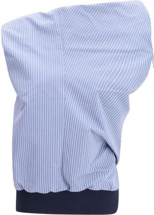 sacai Femme, Blouses et Chemises, Bleu, Taille: 40 FR Chemise en polyester &agrave; motifs