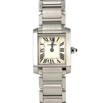 Cartier Pre-owned Tank Fran&ccedil;aise en acier inoxydable &agrave; quartz - Femme - Pre-owned - Gris - Taille: ONE Size