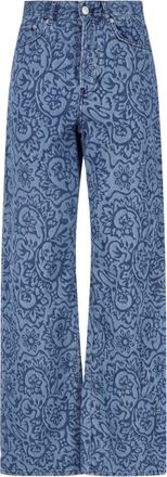 Dries Van Noten Printed Straight Jeans