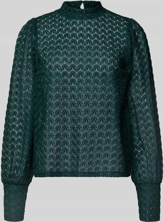 Vero Moda Regular Fit Spitzenbluse mit Mock Neck Modell BECCA