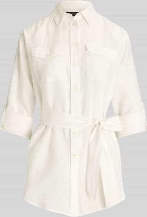 Lauren Ralph Lauren Relaxed Fit Hemdbluse aus reinem Leinen