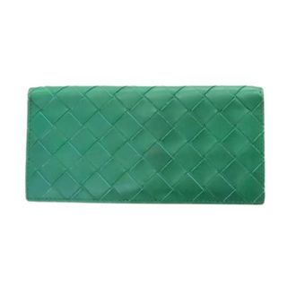 Bottega Veneta Pre-owned Intrecciato Long Wallet Leder-Portemonnaie - - Pre-owned - Herren - Gr&uuml;n - ONE SIZE