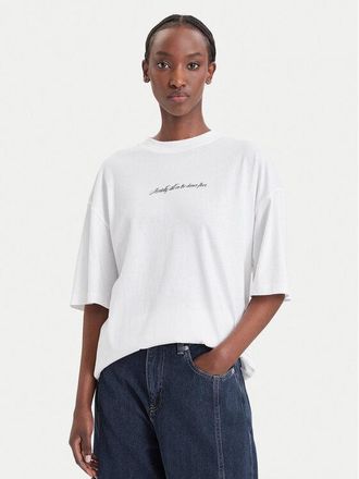 HUGO BOSS T-Shirt 50574524 Wei&szlig; Relaxed Fit