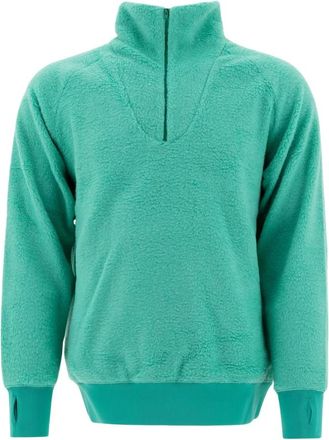 Beams Plus Homme, Sweatshirts et sweats &agrave; capuche, Vert, Taille: S Fleece Half-Zip Pullover