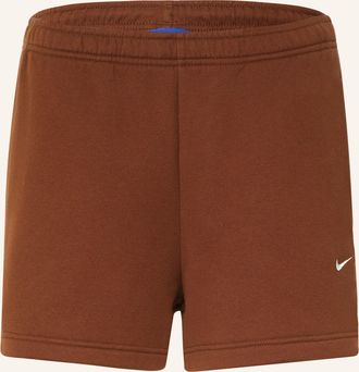 Nike Sweatshorts Studio Fleece braun