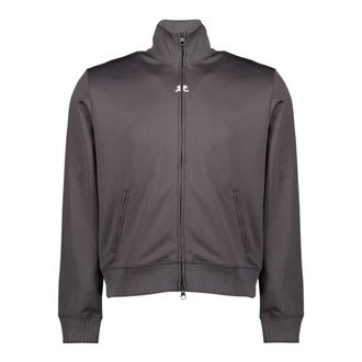 Courr&egrave;ges Homme, Sweatshirts et sweats &agrave; capuche, Gris, Taille: L Veste de surv&ecirc;tement Signature