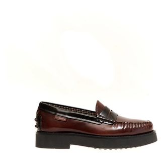 Tod's Braune Leder Loafer Schuhe Aw23 - - Shoes - Damen - Braun - 36 EU