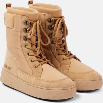 Moon Boot Schnürstiefel Ltrack mit Veloursleder