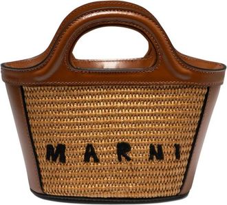 Marni Femme, Sacs, Beige, Taille: ONE Size Tropicalia Micro Tote