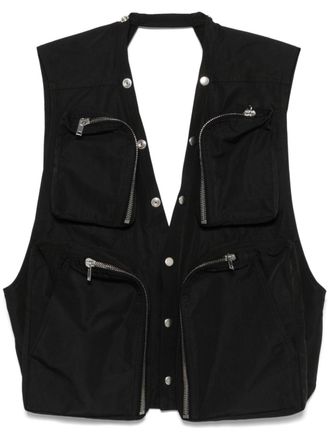 Rick Owens gilet à design multi-poches - Noir