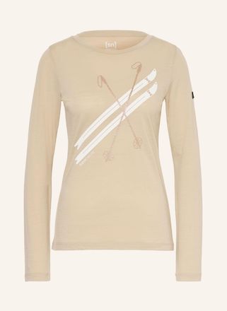 super.natural Longsleeve Kryssede weiss