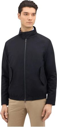 Brooks Brothers Homme, Vestes, Bleu, Taille: L Virgin Wool Harrington Jacket