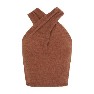Cortana Lux Top - - Tops - Damen - Braun - 2XS