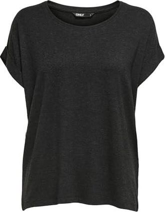 Only Onlmoster S/S O-Neck Top Noos JRS T-Shirt, Gris foncé mélangé, XXL Femmes
