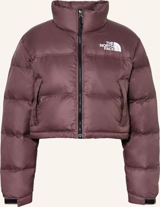 The North Face Cropped-Daunenjacke rot