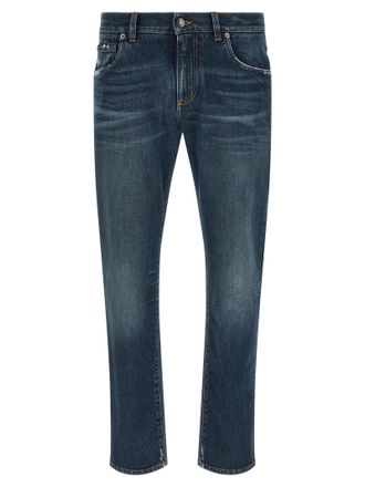 Dolce & Gabbana Blaue Baumwolljeans Denim