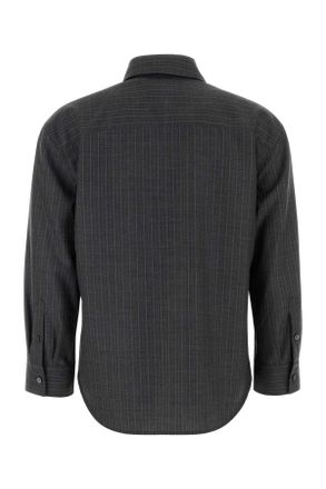 Jil Sander Womens Embroidered Wool Shirt 037 Exterior: Virgin Camicie
