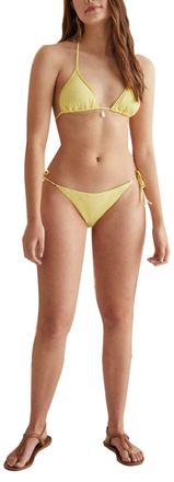 Women'secret Damen Triangel-Bikinitop Gelb Bänder Bikini, Amarillo/Dorado, 80B