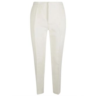 Fabiana Filippi Regular Fit Leinen-Viskose-Hose - - Trousers - Damen - Wei&szlig; - 2XS
