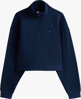 Tommy Hilfiger Veste polaire en coton m&eacute;lang&eacute;e