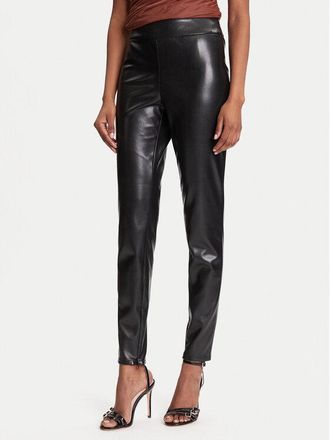Guess Hose aus Kunstleder New Prescilla Petite W4BB18 WGIK0 Schwarz Slim Fit