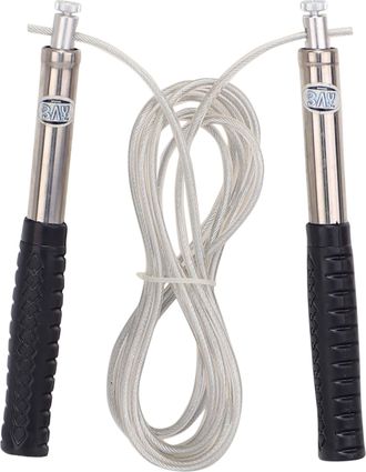 Bay Springseil Olymp 280 aus Edelstahl mit Kugellager, L&auml;ngenverstellbar 290-330 cm, Antirutschgriffe, Schwarz