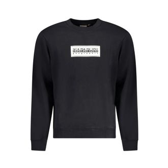 Napapijri Schwarzer Baumwoll Herren Pullover - - Sweatshirts & Hoodies - Herren - Schwarzk - 2XL