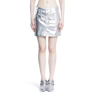 Junya Watanabe Coated Denim Mini Skirt