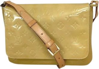 Louis Vuitton Sac bandouli&egrave;re Vernis Pre-owned - Femme - Pre-owned - Beige - Taille: ONE Size