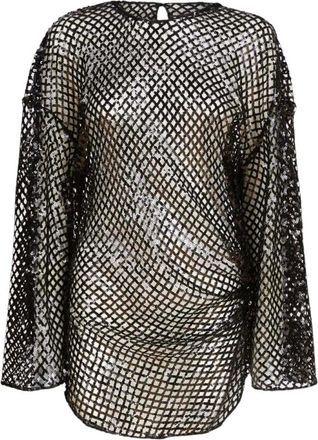 The Attico Femme, Robes, Noir, Taille: 38 FR Robe Courte Noire Drop 1