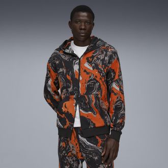 Puma Haut zipp&eacute; LAFRANC&Eacute; HEEM Era Homme, V&ecirc;tements, Orange, XS