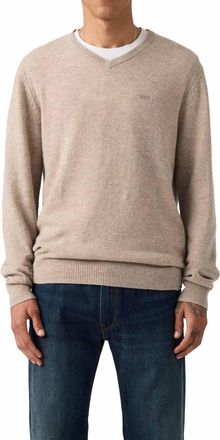 Levi's V Neck Hm Sweater Fungi Heather