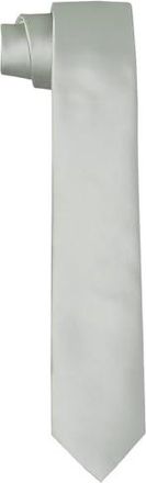 DonDon Cravates pour hommes, faites à la main, look soie 6 cm - Gris clair