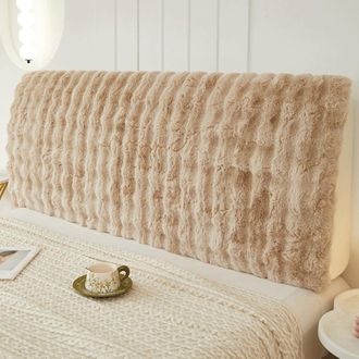 Generic Bettkopfteilschutz Bettrückenbezug Hochwertiger, Dicker Und Flauschiger Kopfteilbezug Dehnbarer, Weicher Und Bequemer Staubdichter Kopfteil Hussen Sch