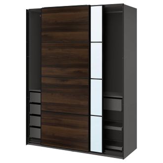 IKEA PAX / MEHAMN/AULI Kleiderschrank mit Schiebet&uuml;ren
