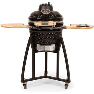 Patton Kamado barbecue c&eacute;ramique Premium 16 - Mod&egrave;le Compact - Noir