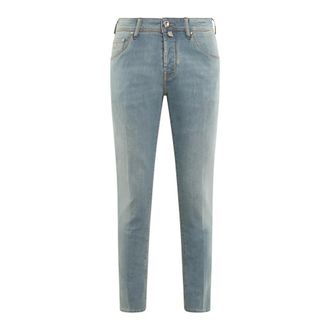 Jacob Cohen Schlanke- verk&uuml;rzte Karottenhose - - Jeans - Herren - Blau - W34