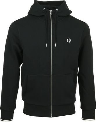 Fred Perry Hooded Zip Through Sweatshirt, Sportjackett - XXL
