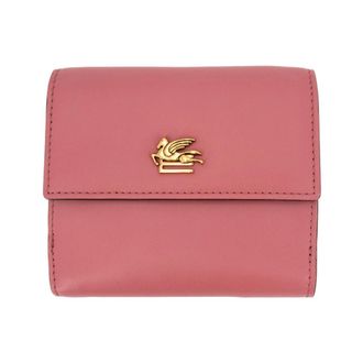 Etro Leder-Portemonnaie mit Pegasus-Verzierung - - Accessories - Damen - Lila - ONE SIZE