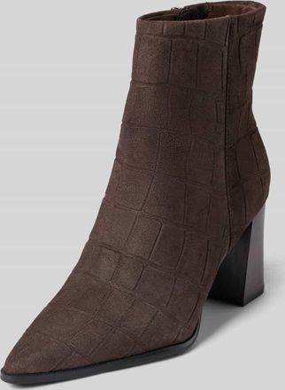 Tamaris Stiefelette aus Rindsnappa mit Blockabsatz
