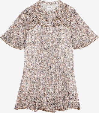 Isabel Marant Robe Celyana - Femme - &Eacute;cru - Taille 34 - Marant &Eacute;toile