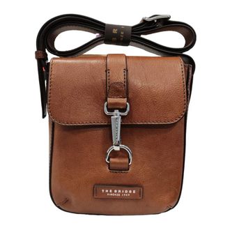 The Bridge Braune Leder Umh&auml;ngetasche Cesare Linie - - Bags - Herren - Braun - ONE SIZE
