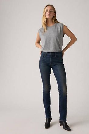 Levi's Jean 724 Taille Haute Straight - Femme - Bleu / Best Shot - 23X30