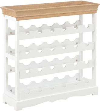 vidaXL Weinschrank Wei&szlig; 70 x 22,5 x 70,5 cm mdf - Vidaxl