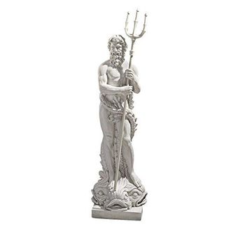 Design Toscano Poseidon Meeresgott - Figur, Maße: 44,5 x 33 x 150 cm